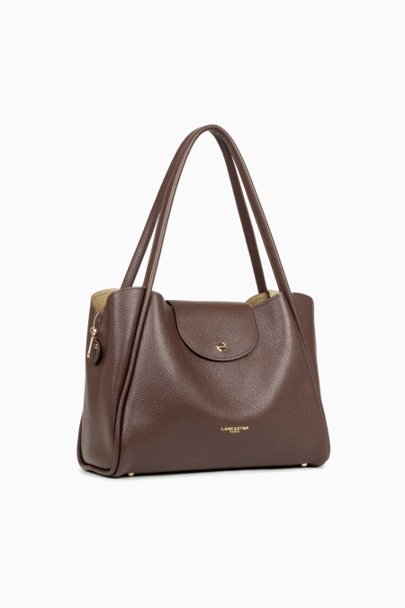 Sac à Main En Cuir Lancaster Ida Double 470-85 Marron | Latroikastore.com