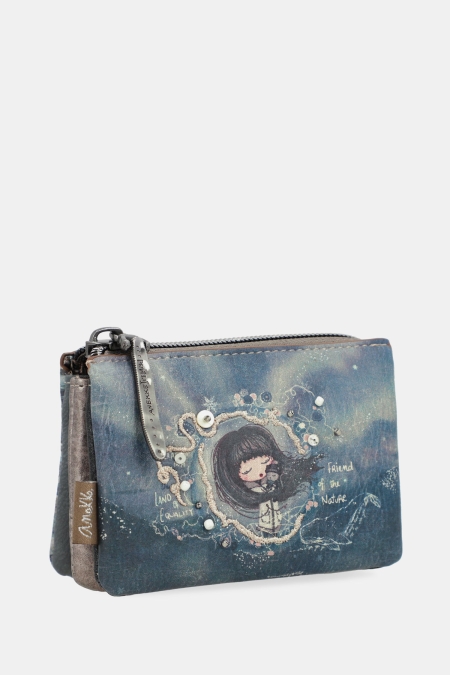 Porte Monnaie 3 Compartiments Anekke Iceland 33709-010 Bleu ...