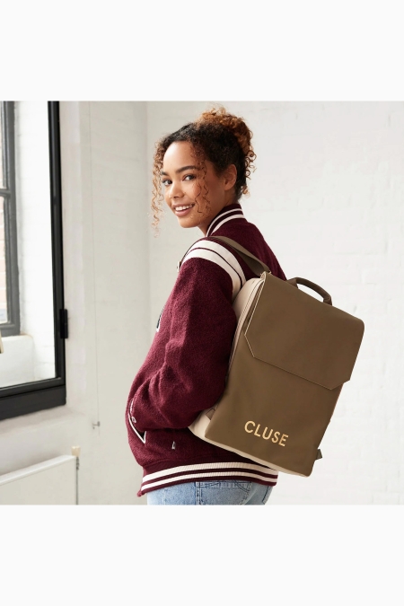 Sac à Dos Réversible Cluse Beige épuré Et Moderne | Latroikastore.com