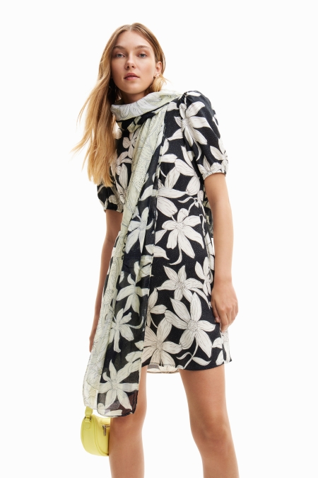 Foulard Desigual Welcome 24sawa17 Noir | Latroikastore.com